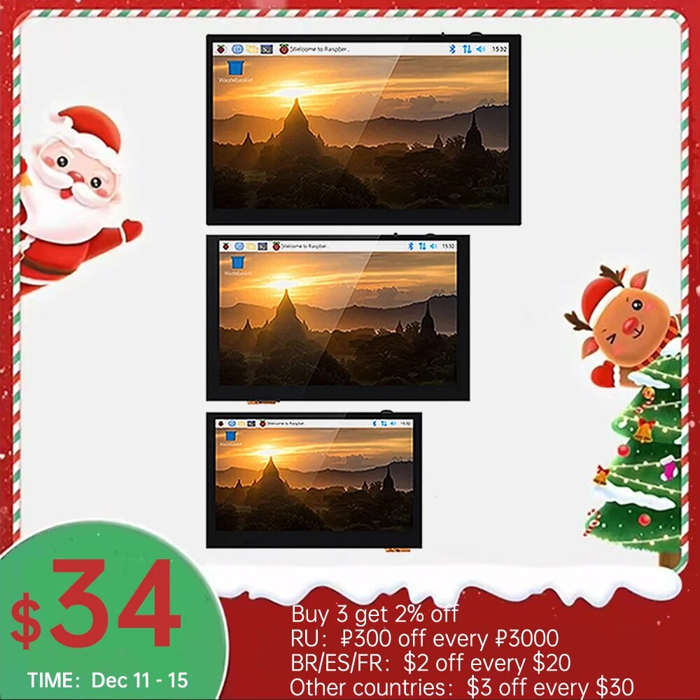 BIGTREETECH BTT PI TFT50 TFT43 TFT70 Raspberry Pi Display LCD Touch ...