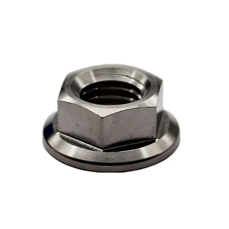 M7 Titanium Grade 5 DIN 6923 1.0mm Thread Pitch Hex Flange Nut | Shopee ...