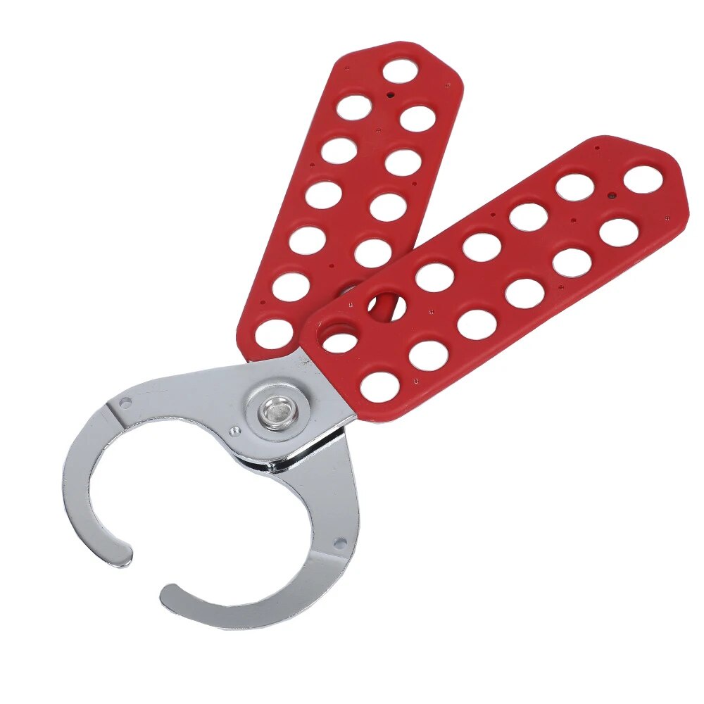 Red Safety Steel Padlock Lockout Hasp Tagout Key Locking Hasp With 13 ...