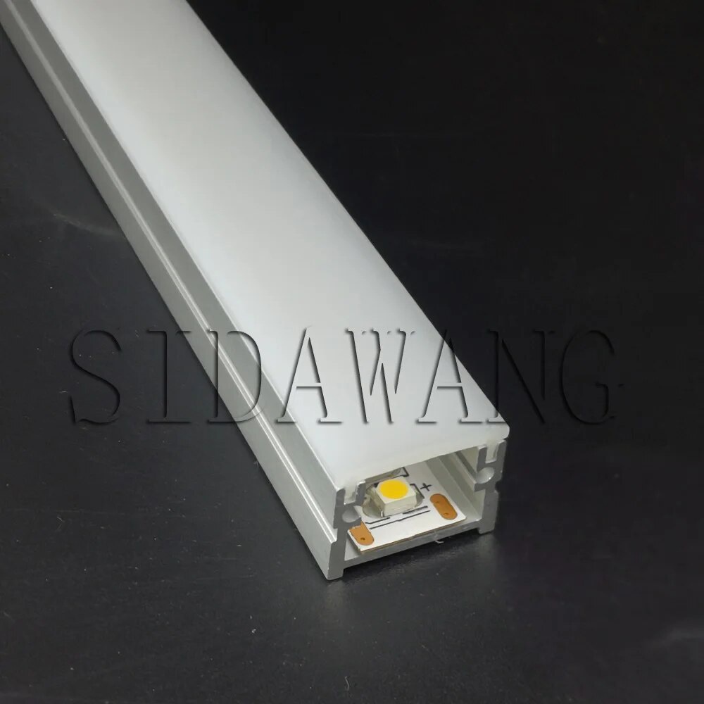 10x 2m LOW PROFILE LED ALUMINUM CHANNEL Waterproof Flat floor Led strip ...
