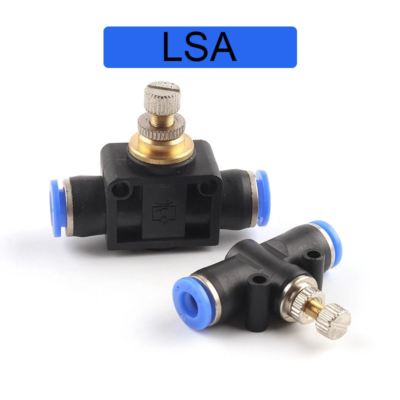 LSA Pneumatics Fittings Adjust Pneumatics Air Throttle Valve Speed ...