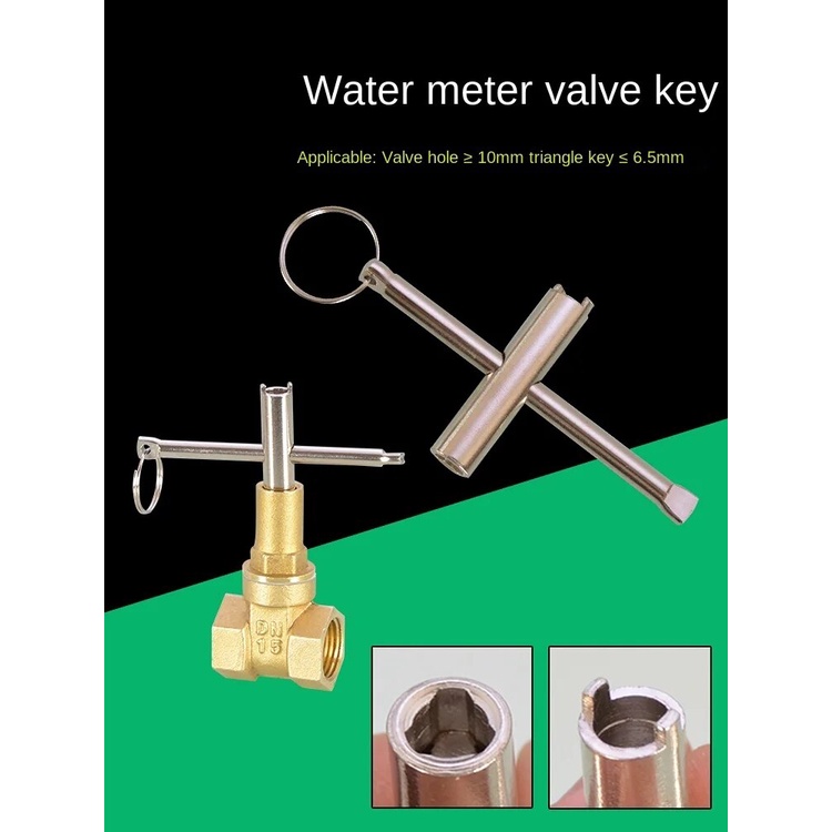 Tap Water Key Water Meter Front Valve Inner Triangle Gate Valve Key ...