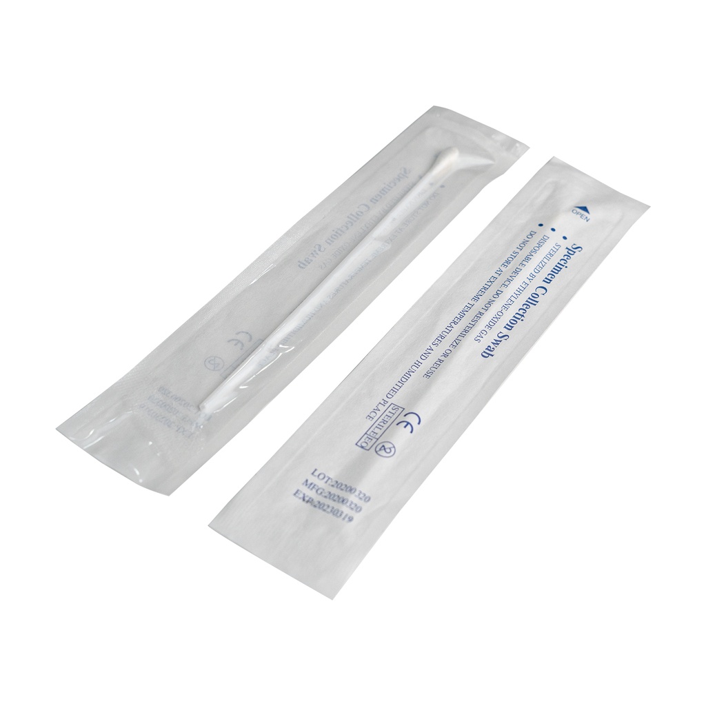Medical Sterile Probe Viscose Swab Plastic Stick Rayon Swab | Shopee ...