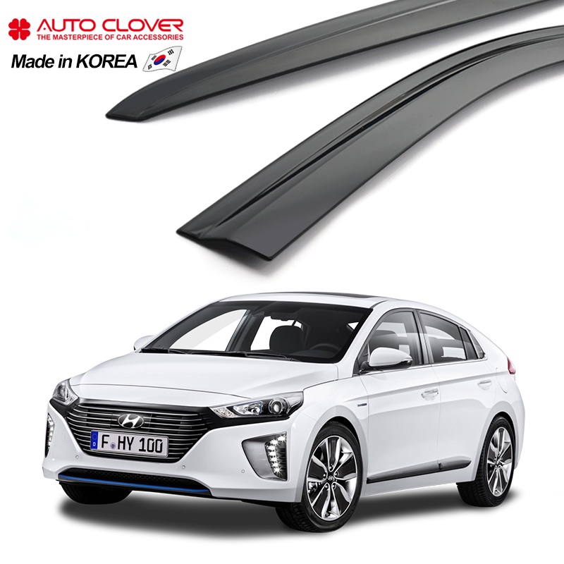 AUTOCLOVER For Hyundai IONIQ Window Visor Sun Door Visors Side Rain ...