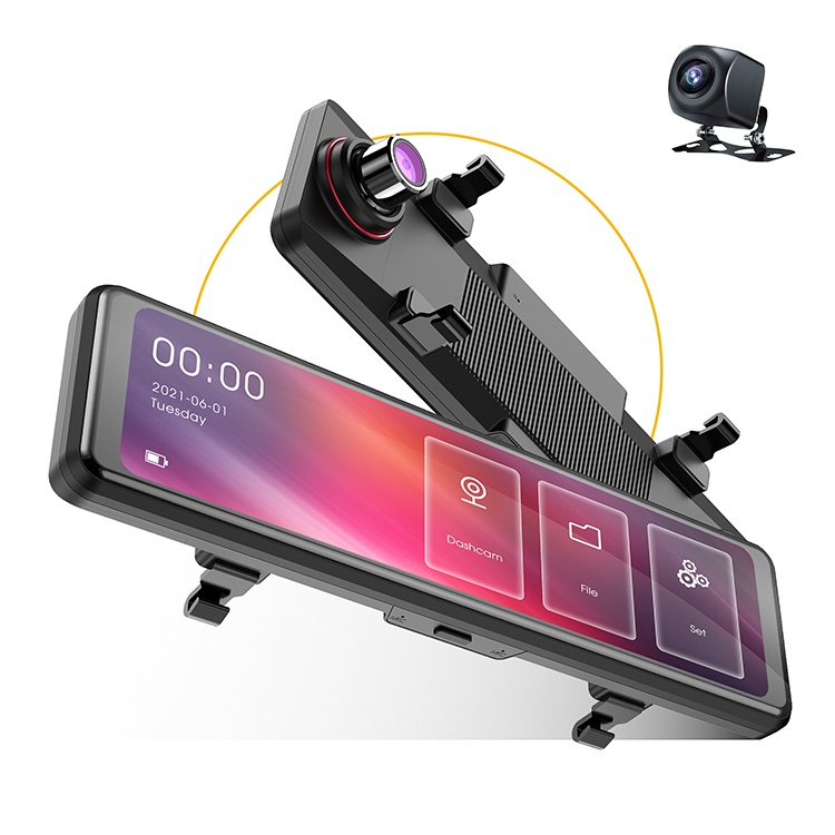 Dual Channel Dash Camera Front And Inside Cabin Dashboard Camera Touch ...
