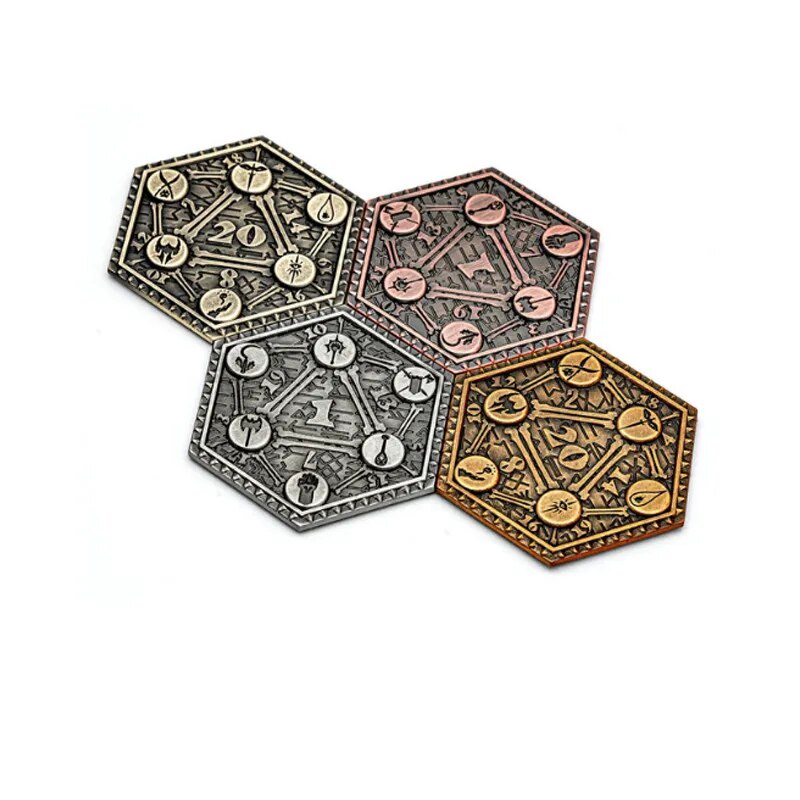 88S Mini Planet Metal DND Commemorative Coin D20 TRPG Board Game ...