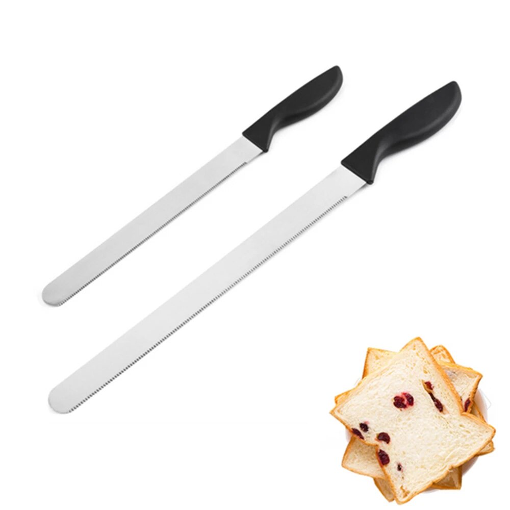 10/12 Inch Best Serrated Bread Knife Fine tooth Cake Cutting Knife Long ...