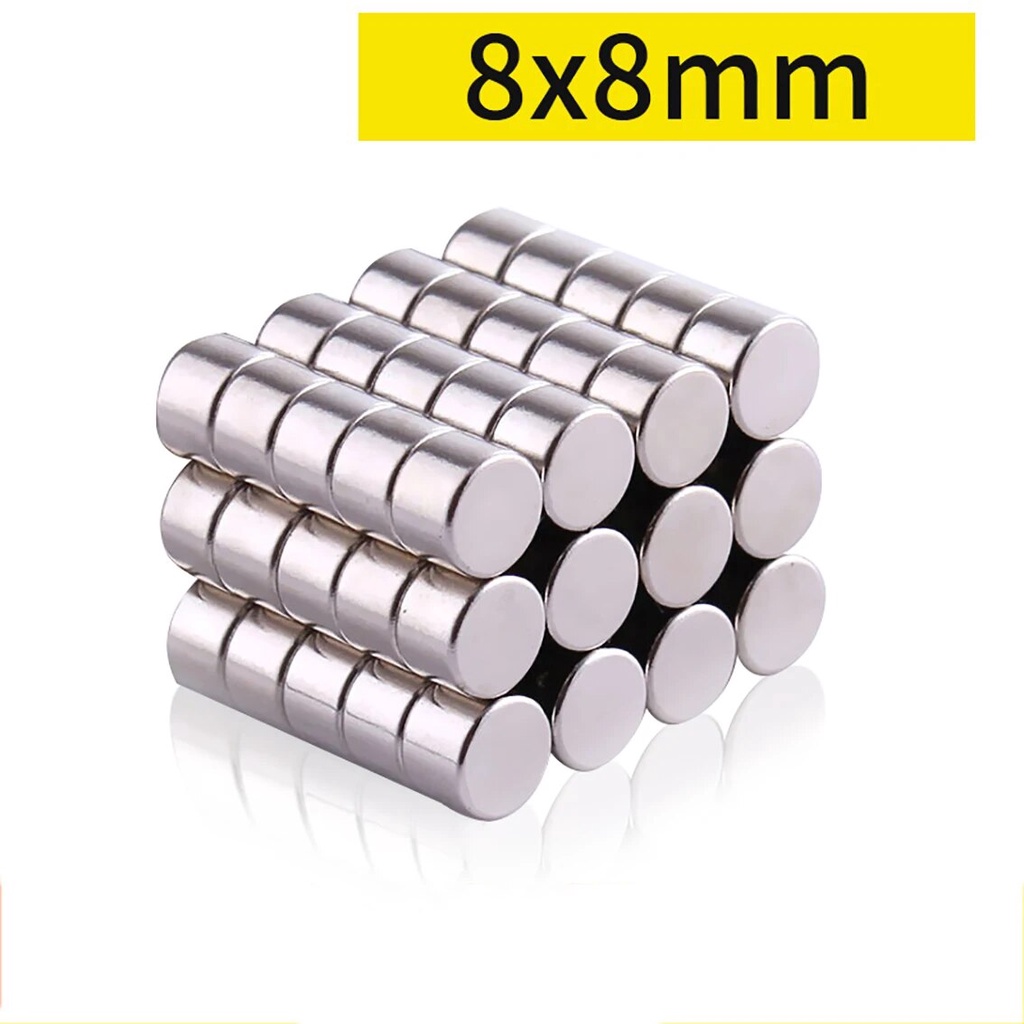 Round Neodymium Magnet Dia. 8mm 9mm Strong Circular Disc Magnet ...