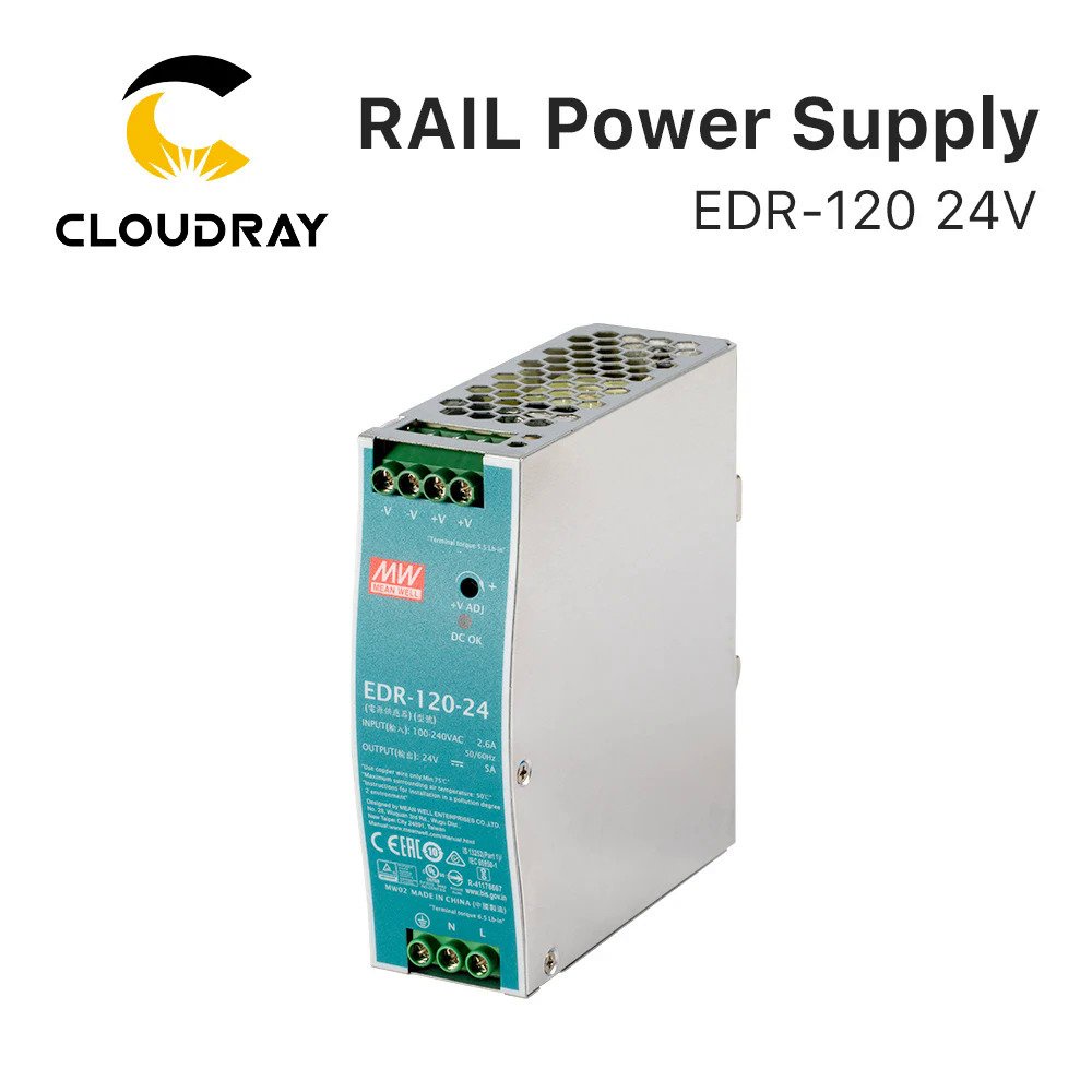 Cloudray EDR-75 120 150 Mean Well 24V Single Output Switching ...
