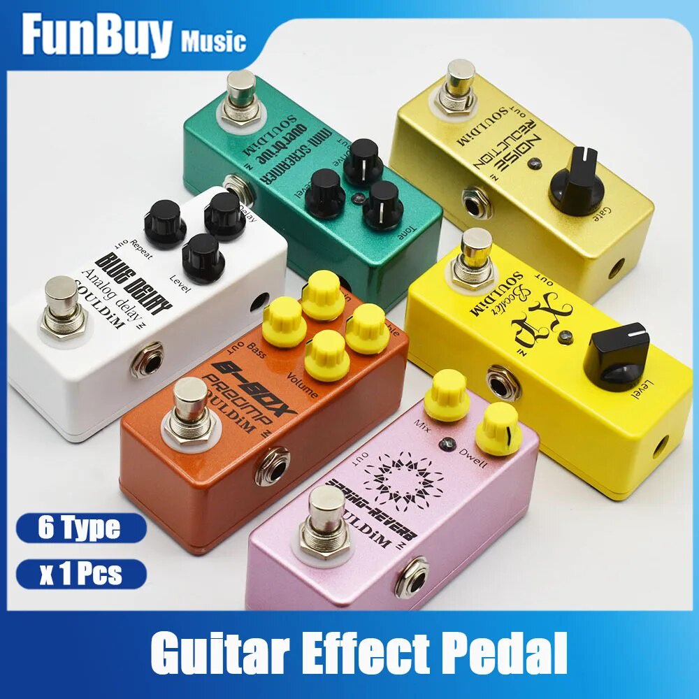 ♚SoulDiM Electric Guitar Pedal Noise Reduction/Spring Reverb/Analog ...