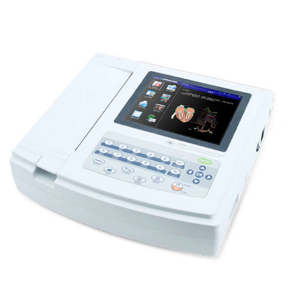 YSECG-012T CE certificate Medical EKG machine 12 leads Multi Language ...