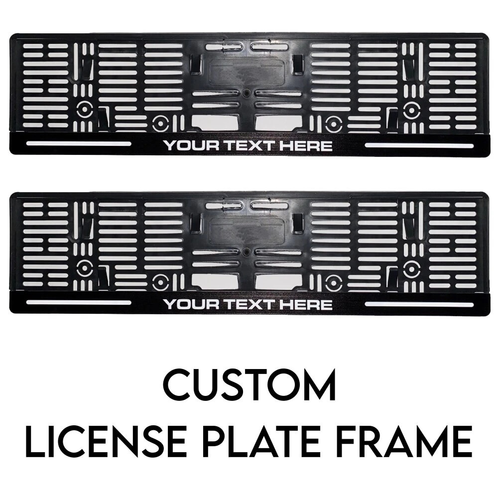 Custom license plate frame car accessories plate holder automatic ...