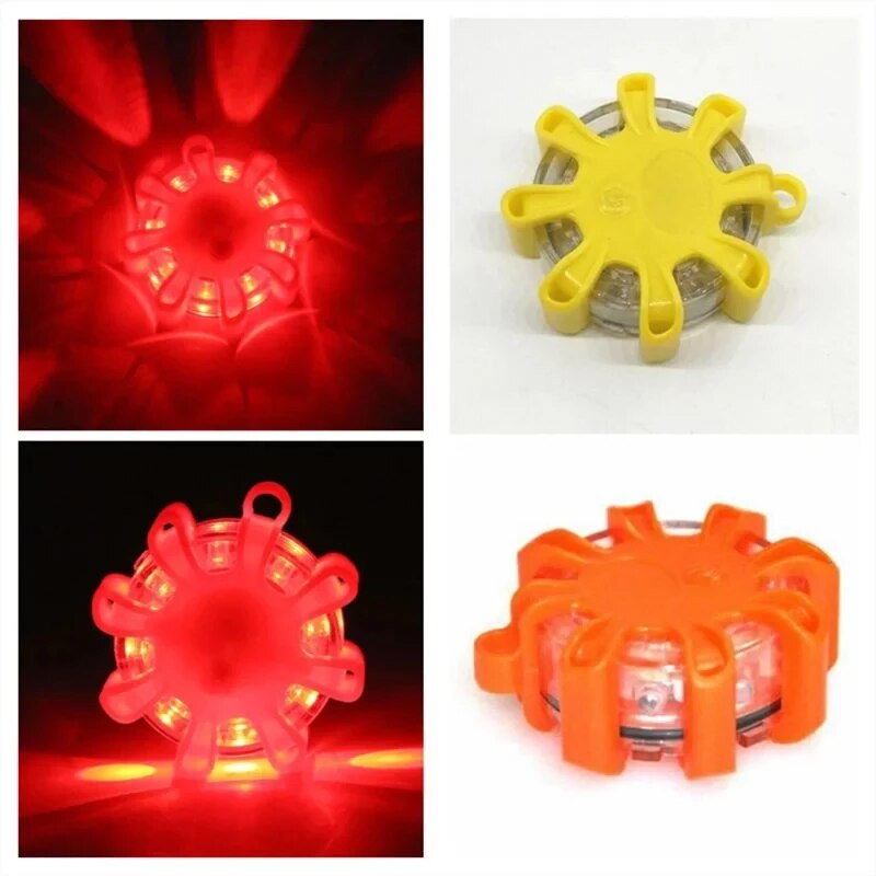 021 Car Led Road Flare Warning Light Emergency Light Disc Safety