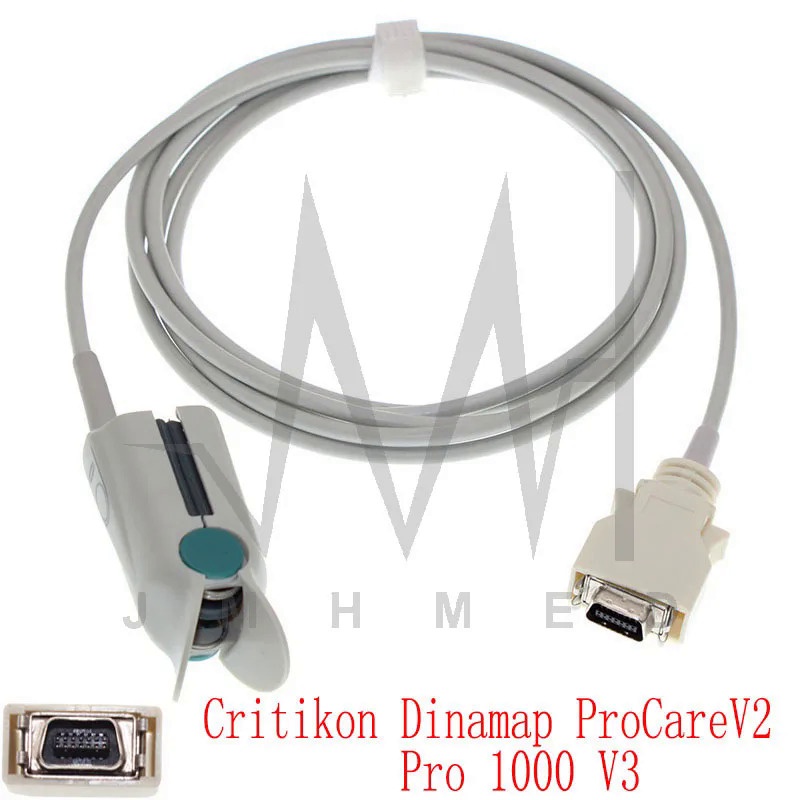 ⁑Compatible with spo2 Sensor of Critikon Dinamap ProCare V2 Pro 1000 V3 ...