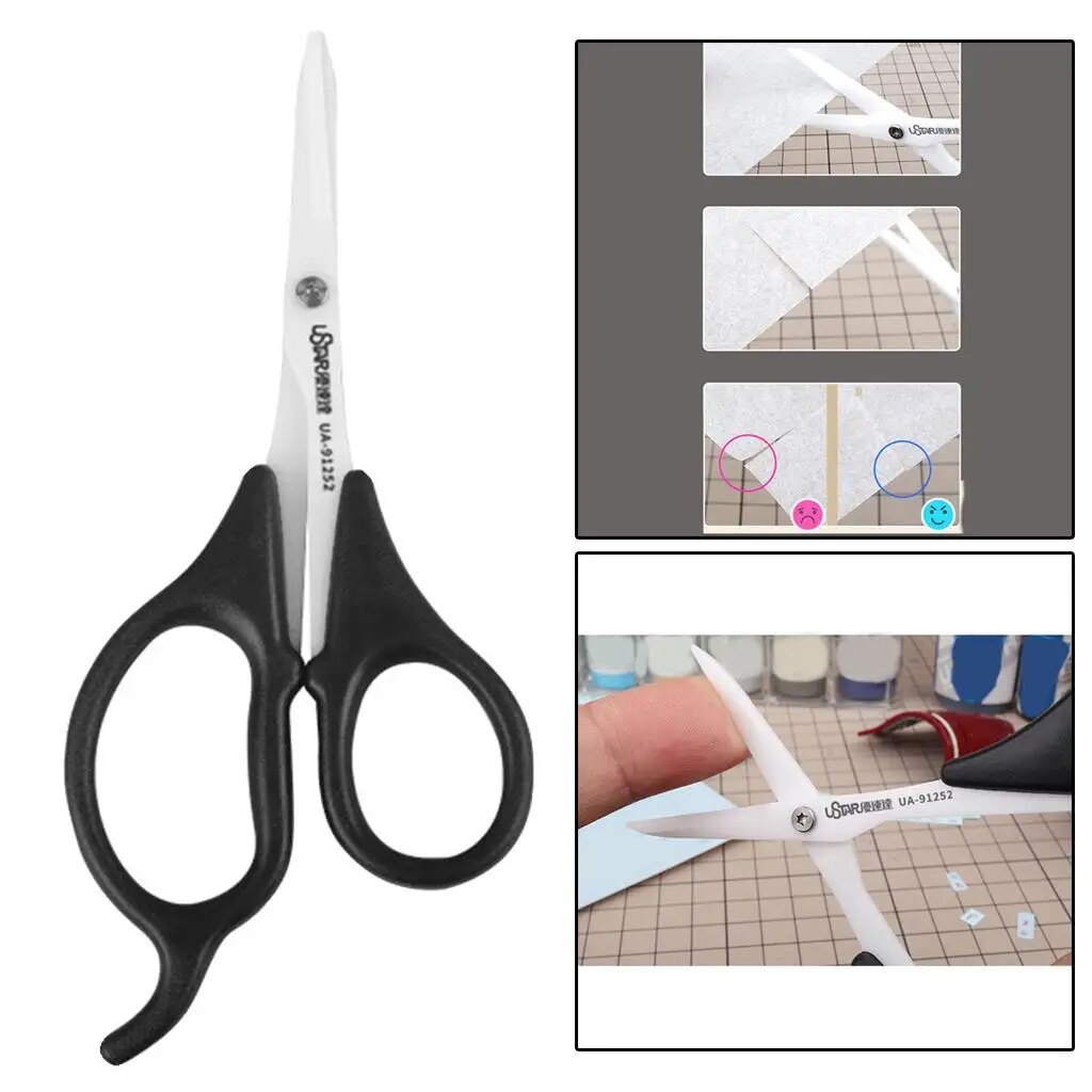 Multi Purpose Ceramic Scissors - DIY Accessory Frosted Handle Two ...