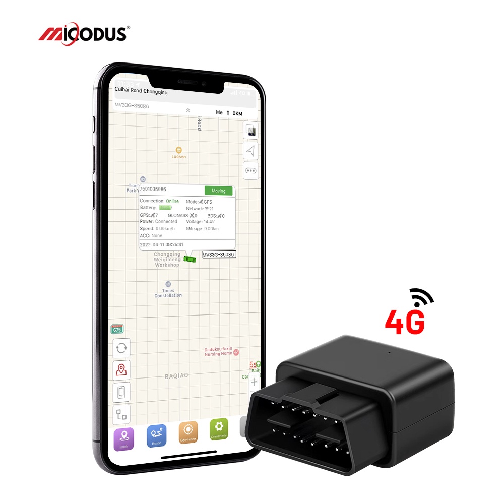MV33G Low Voltage Alarm Vehicle OBD Gps Micodus Google Maps Location ...