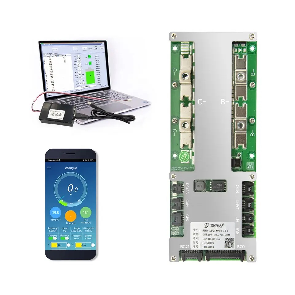 JBD Bms Electric Scooter battery management system 16S 48V 8S 24V 80A ...