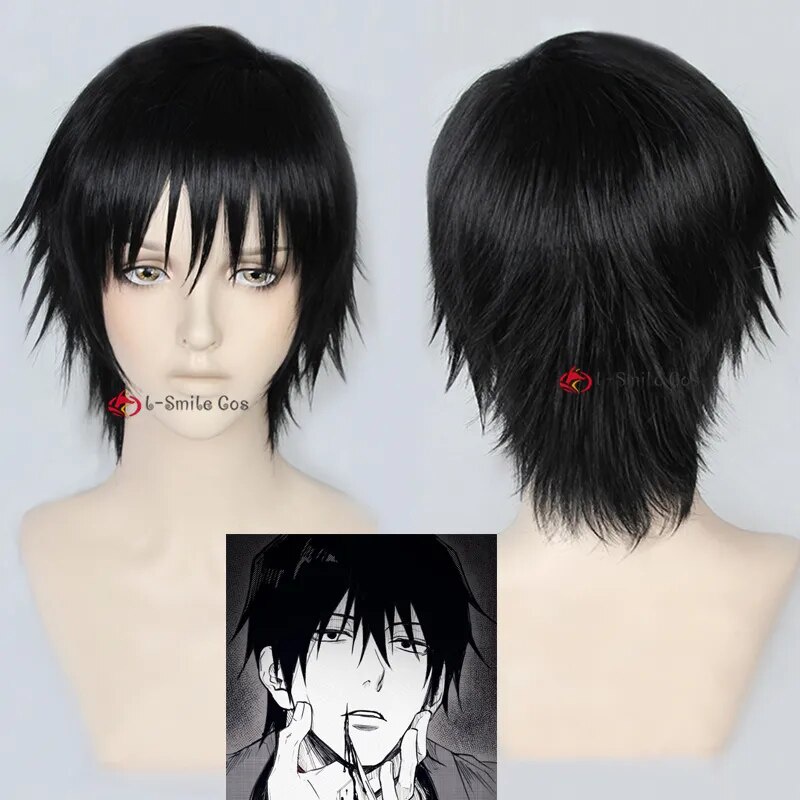 548 Toji Fushiguro Cosplay Black Wig Toji Zenin Short Heat Resistant ... 548 Toji Fushiguro Cosplay Black Wig Toji Zenin Short Heat Resistant ...