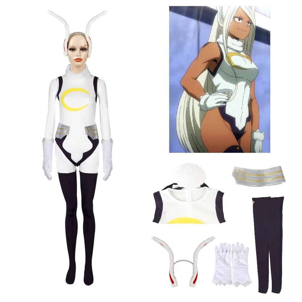 50z Boku No Hero Academia Miruko Cosplay Costume Full Set Suit Sexy Mirko My Hero Academia Hal