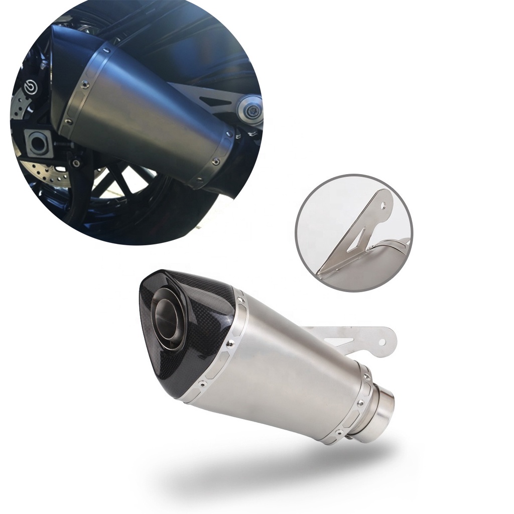 REALZION Motorcycle Exhaust Pipes Modified Muffler Pipe Exhaust Slip-on ...