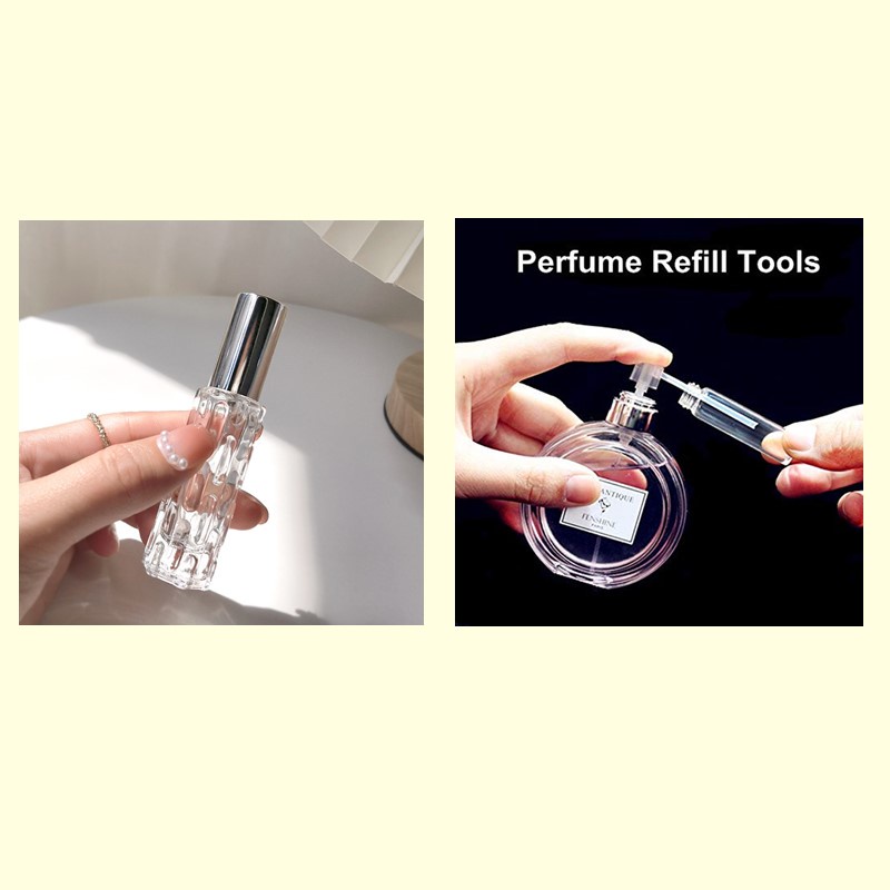 4 Colors Diamond Facet Mini Perfume Refillable Glass Bottle Travel ...