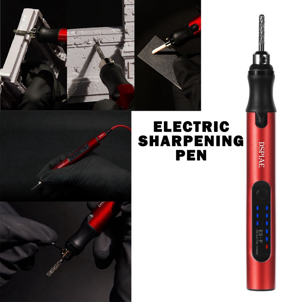 DSPIAE ES-P Portable Electric Sharpening/Sander Pen Power Tool Red ...
