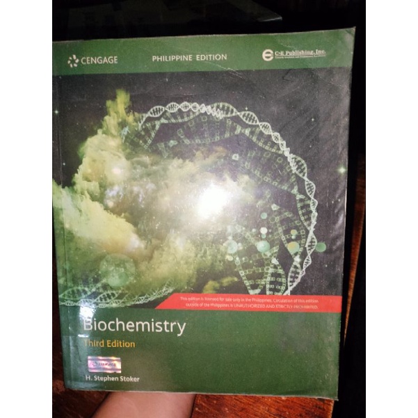 Biochemistry (3rd edition) | by H. Stephen Stoker | Shopee Philippines