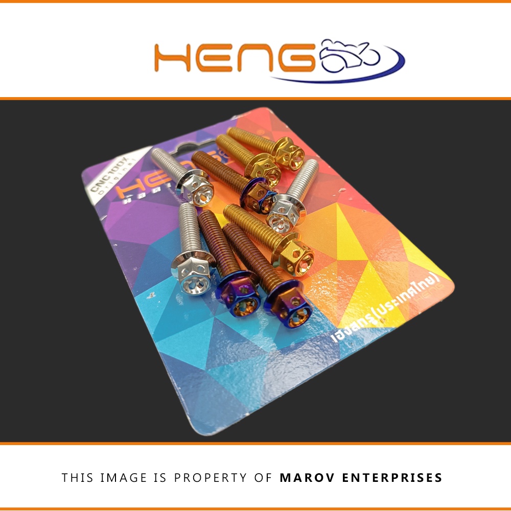 HENG Body Bolts 6x25 Flower Design from Thailand | Shopee Philippines