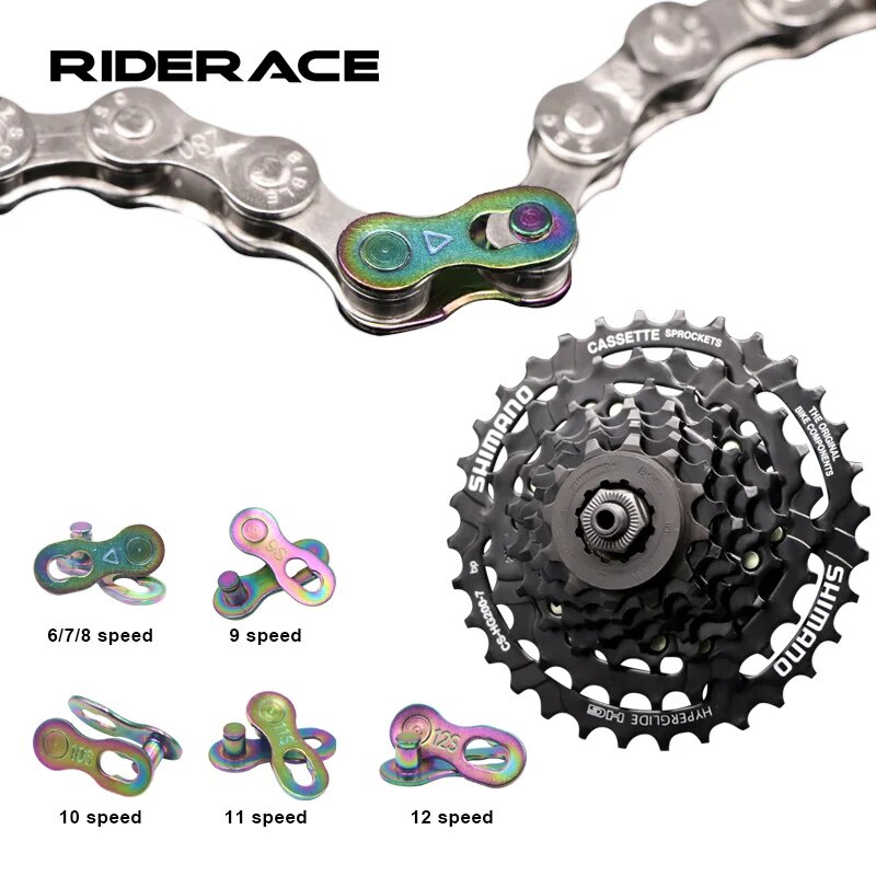 3 Pair Bicycle Chain Link Connector Joints Magic Buttons Colorful ...