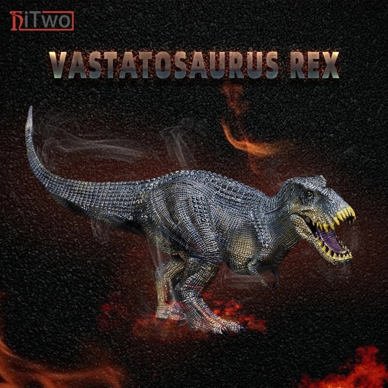 HiTwo Jurassic Vastatosaurus Rex Action Figures Open Mouth Savage ...