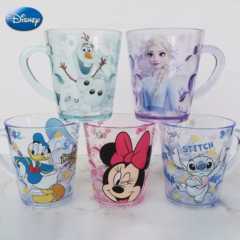 Disney Stitch Mickey Minnie Mouse Cartoon Cups Drink Water Crystal Cup ...