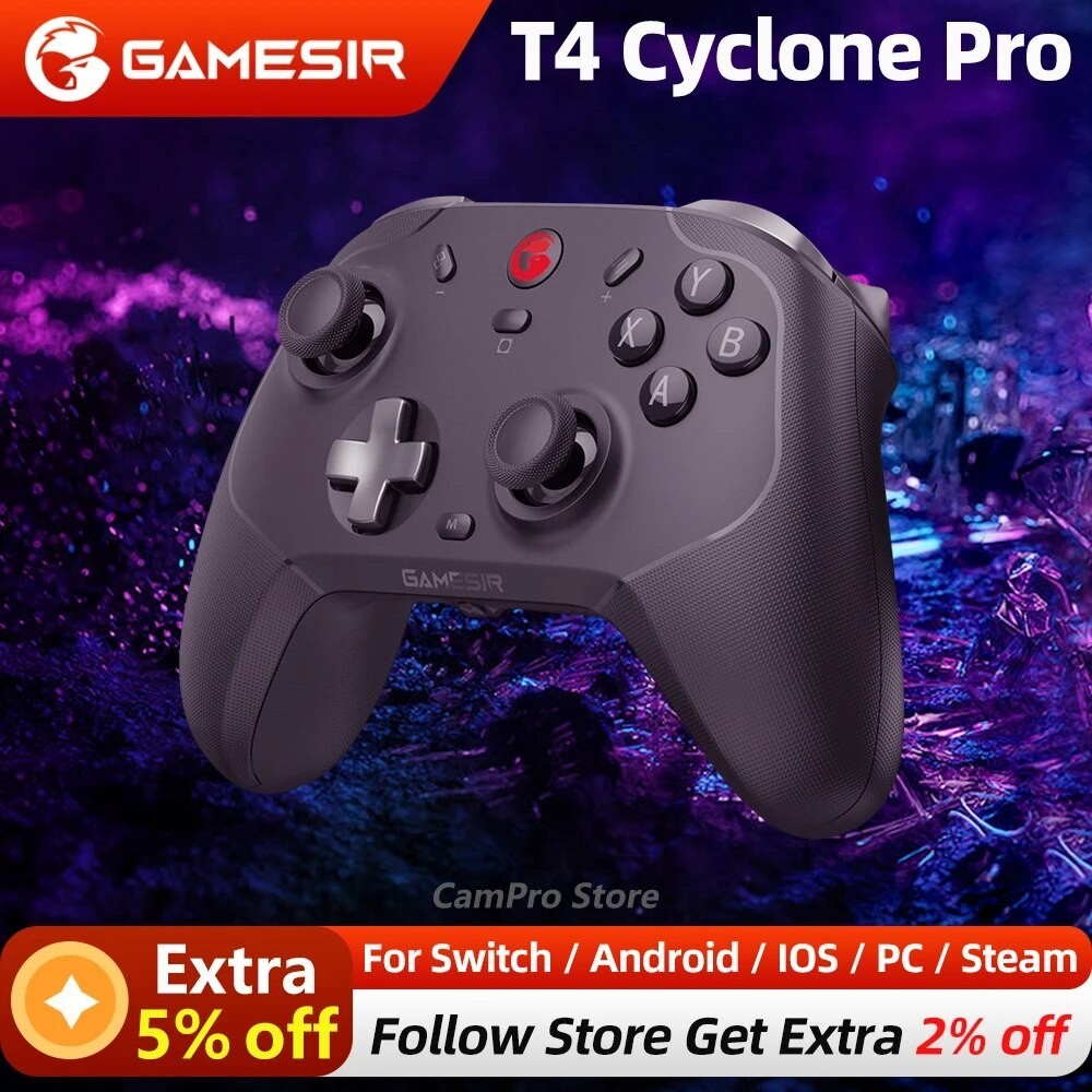GameSir T4 Cyclone Pro Wireless Switch Controller Bluetooth with Hall ...