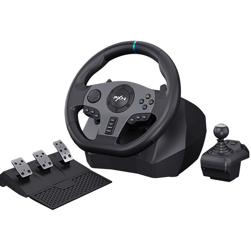 PXN V9 Car Game Controller Racing Gaming Steering Wheel with Gear ...