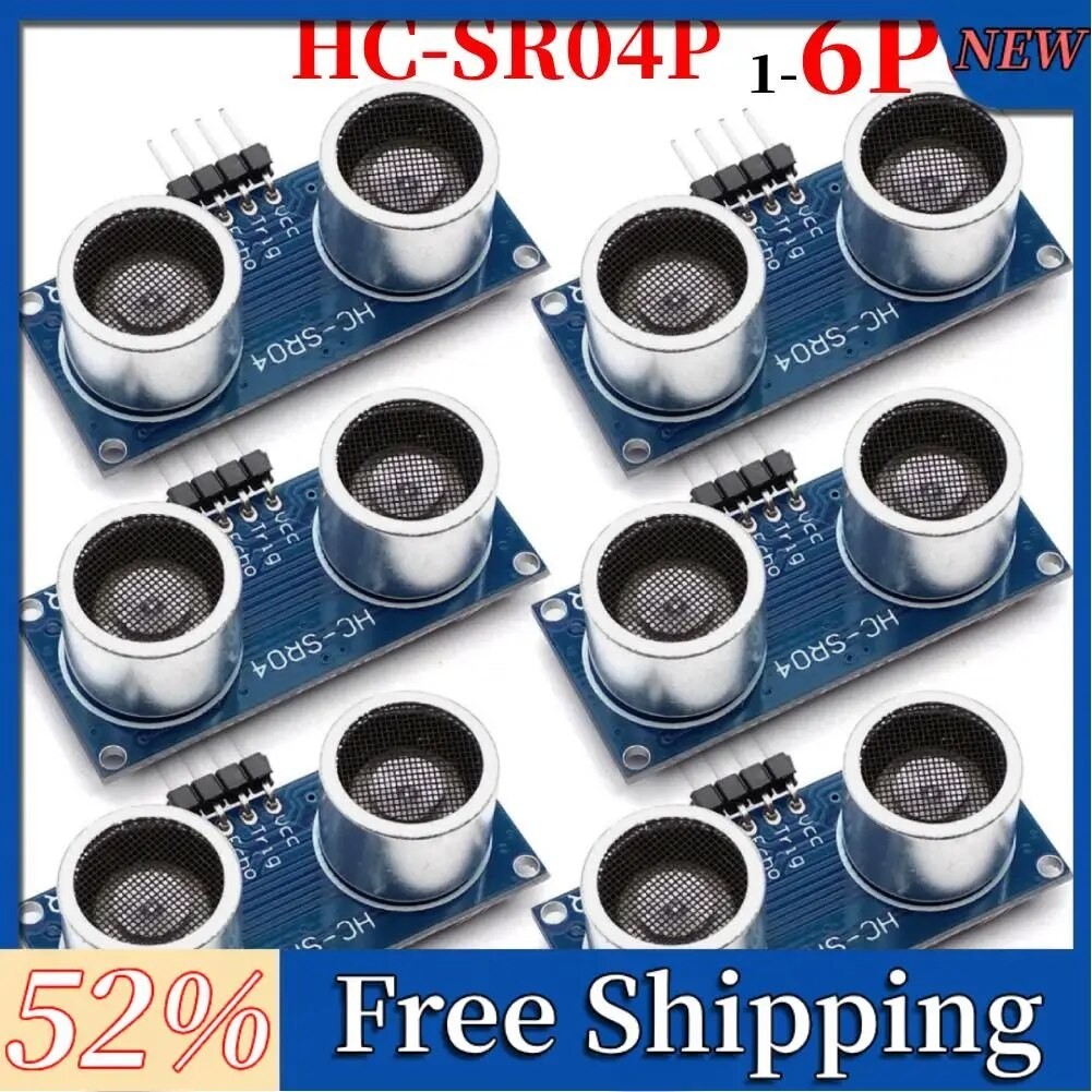 ♡1 6pcs Hc Sr04p Hc Sr04 Ultrasonic Ranging Module Ranging Sensor Module 3 55v Wide Voltage Per 