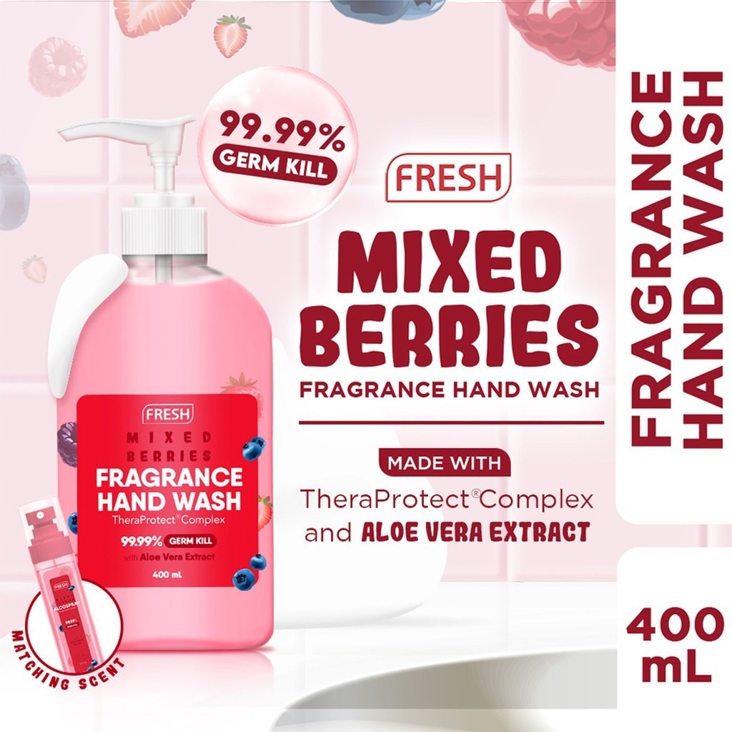 Fresh Mixed Berries Fragrance Handwash 400 mL | Shopee Philippines