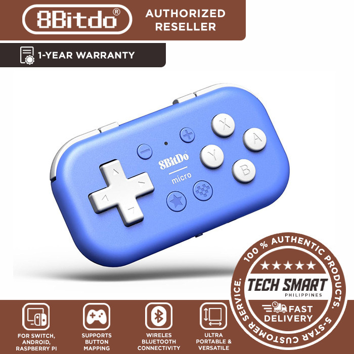 8Bitdo Micro Bluetooth Gamepad Pocket-sized Mini Controller for Switch ...