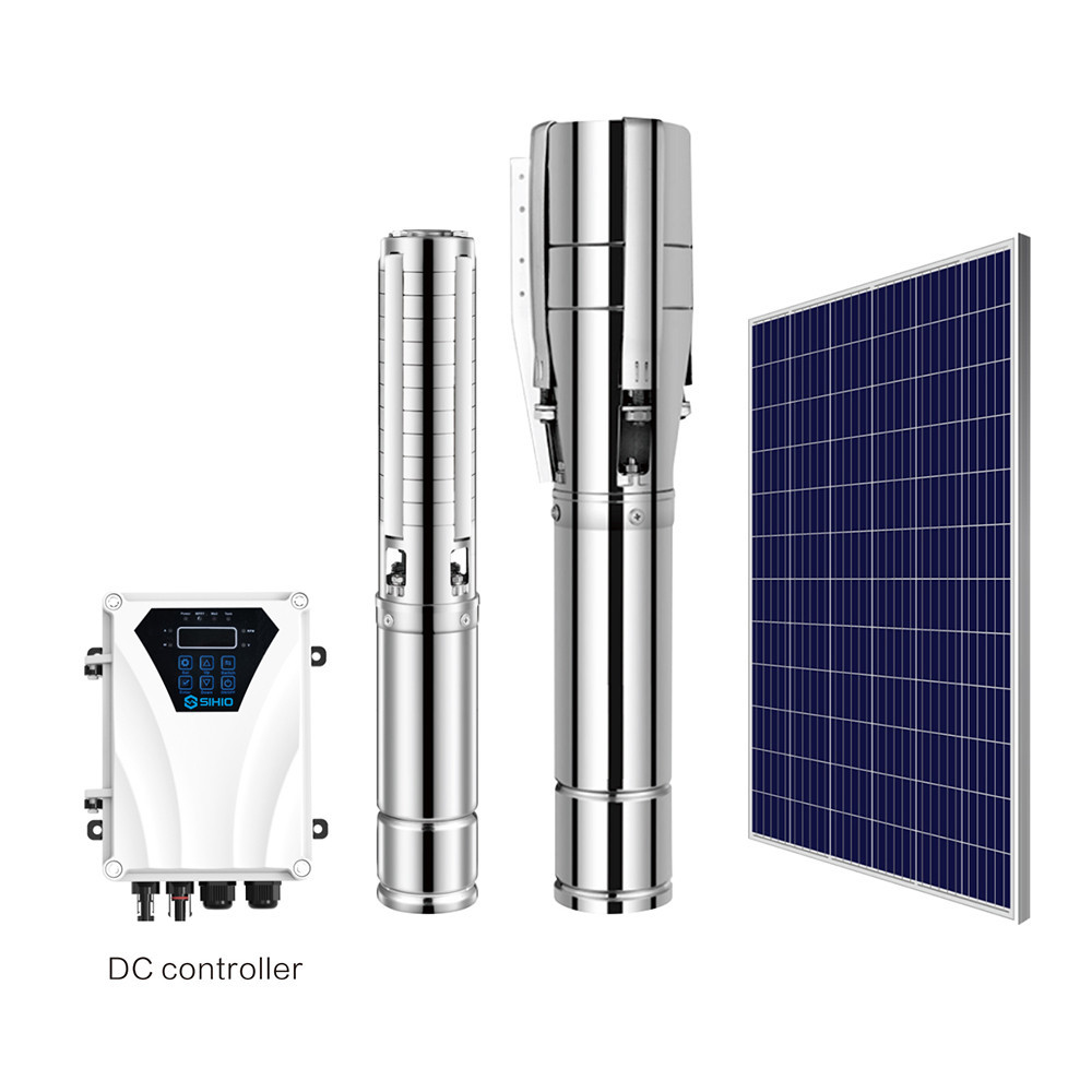 4" 500w stainless steel deep well dc solar submersible water pump ...