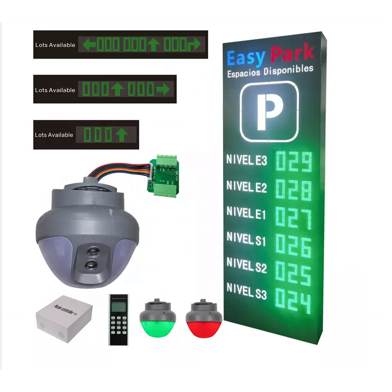 Smart parking guidance system parking lot sensor wireless model RS485 ...