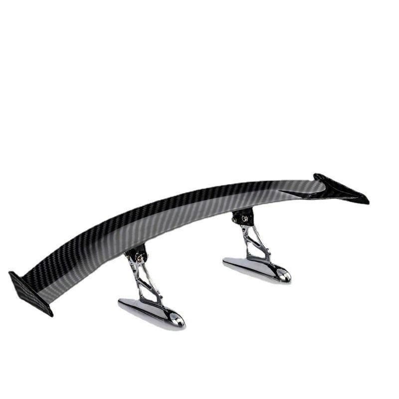 Car Universal spoiler Tail Wing Carbon Fiber Look Modified Tail Wings ...