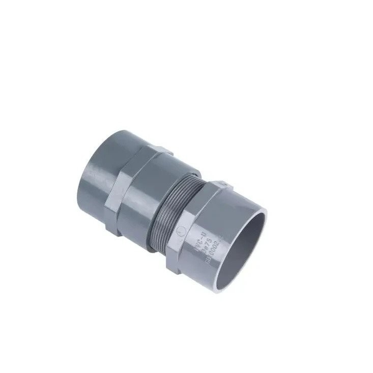 2023 New design UPVC Gray Male Adaptor Threaded Coupling Gray PVC Pipe ...