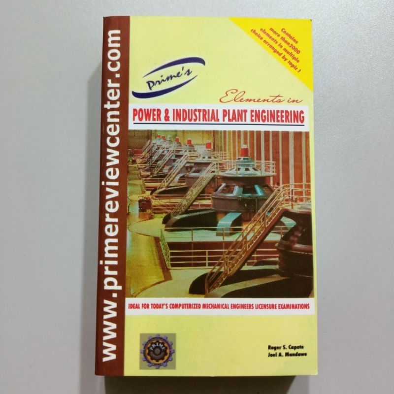 Elements in Power & Industrial Plant Engineering By: Capote | Shopee Philippines