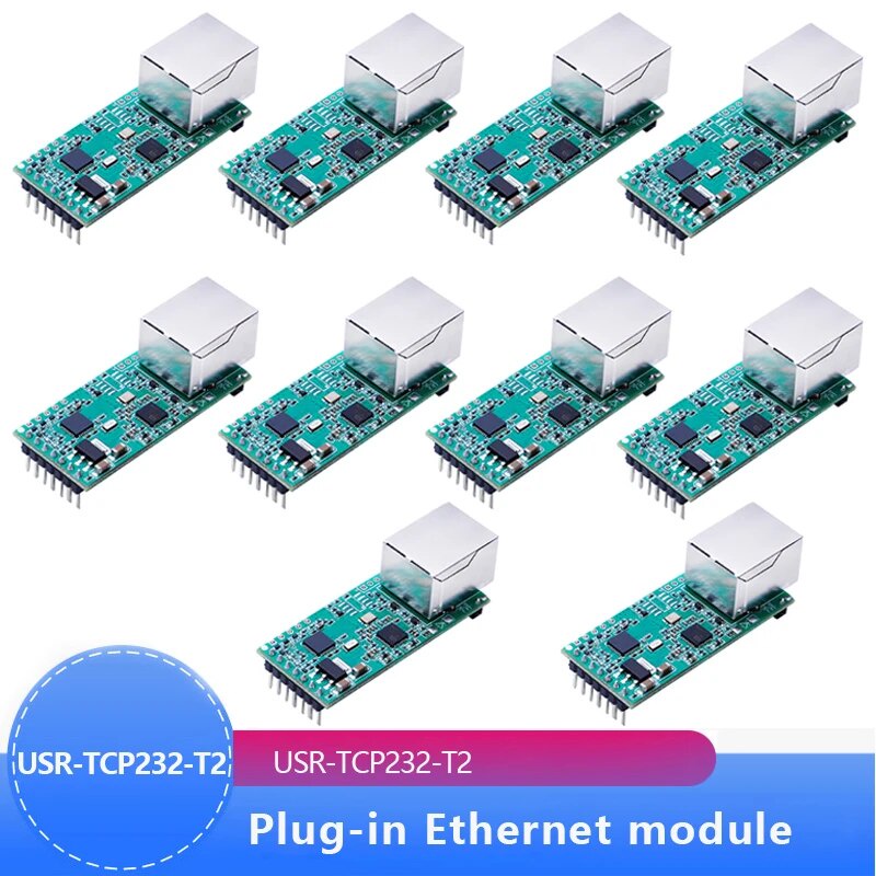 10PCS USR-TCP232-T2 Tiny Serial Ethernet Converter Module Serial UART ... 10PCS USR-TCP232-T2 Tiny Serial Ethernet Converter Module Serial UART ...