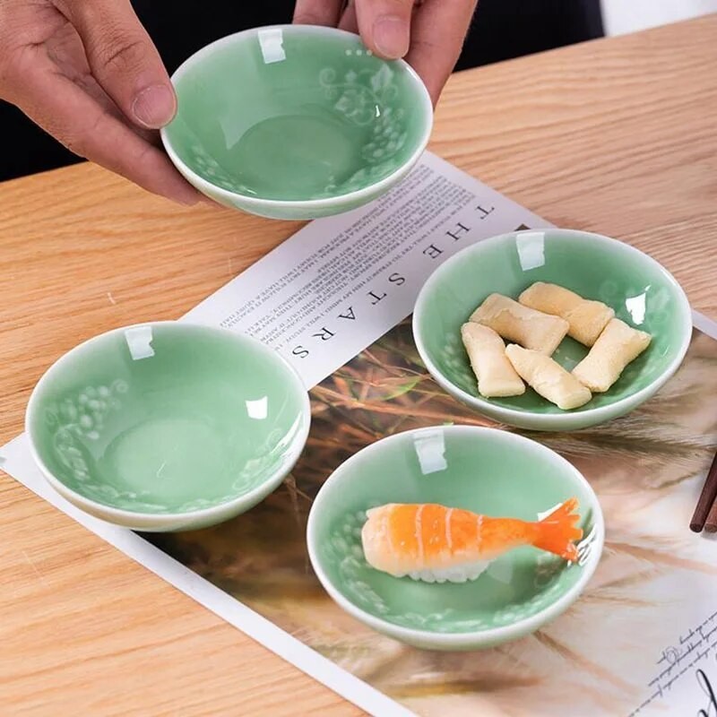 ⓥLongquan Celadon Gravy Boats Household Kitchen Soy Sauce Vinegar ...