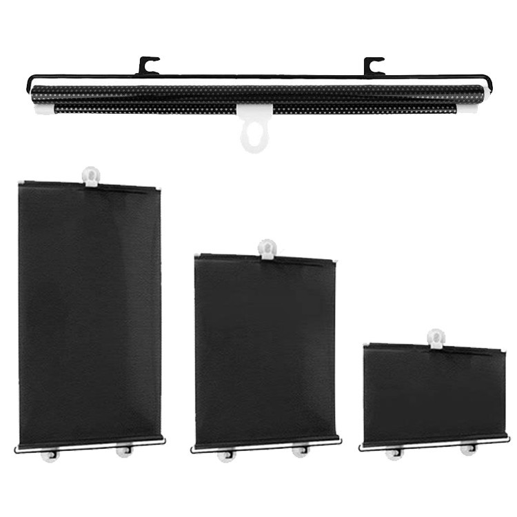 2Pack Automatic Curtain Car Sunshade Roller Car Side WindowScreen PVC ...