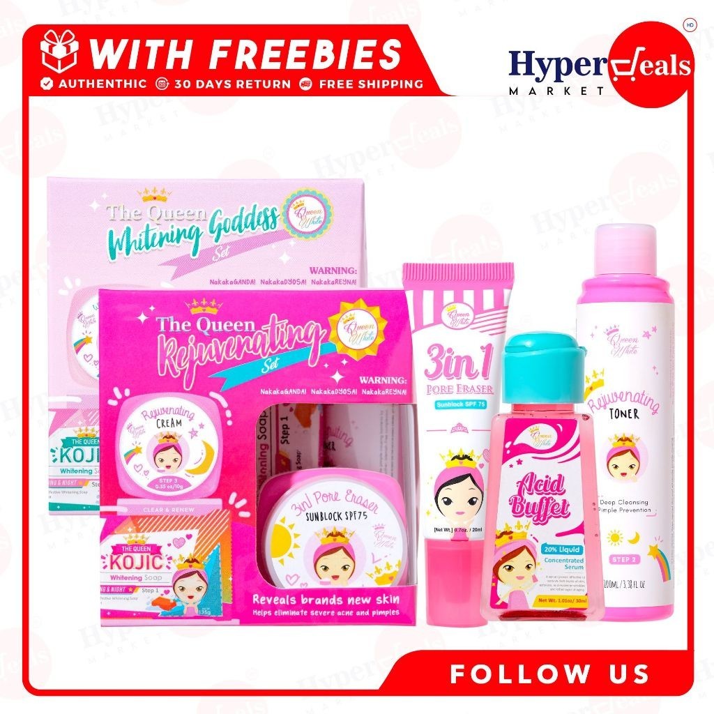 Queen White Products- Pore Wraser | Acid Buffet | Rejuvenating Set ...