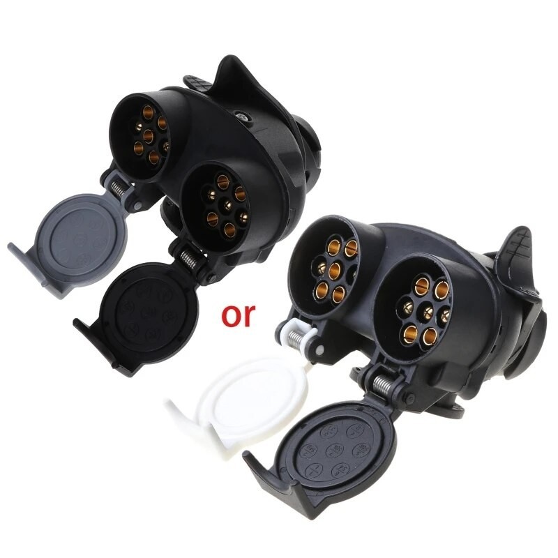 ☑Weatherproof 13 Pin Plug to 12N /12S 7 pin Connector Waterproof Plug ...