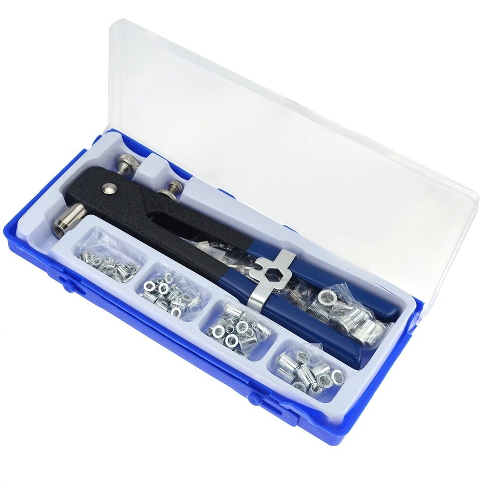 유86PCS M3-M8 Aluminum Alloy Blind Rivet Nuts Threaded Insert And Rivet ...