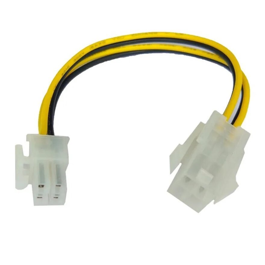300pcs 20cm 8\" inch ATX 4 Pin Male to 4 Pin Female 4Pin 8 pin Female ...