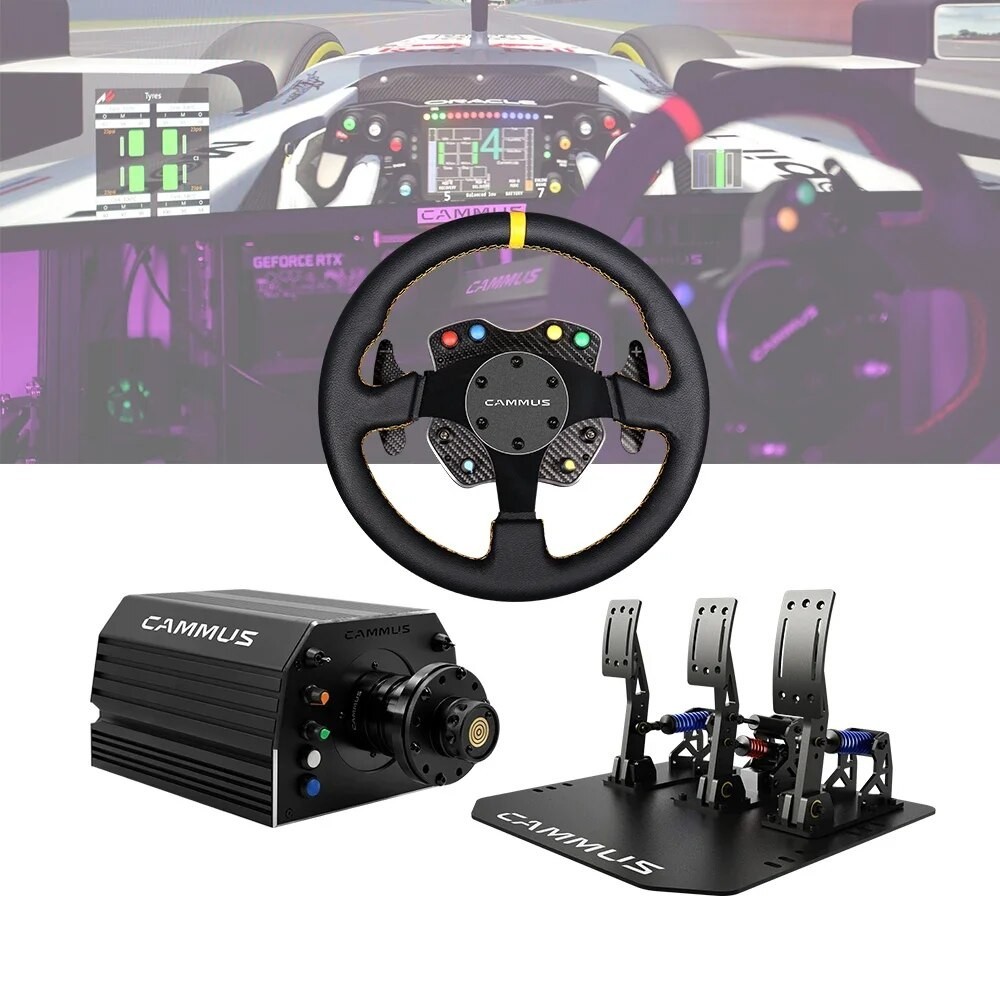 ♚CAMMUS Driving Force Sim Racing Simulator Gaming Wheel Racing steering ...