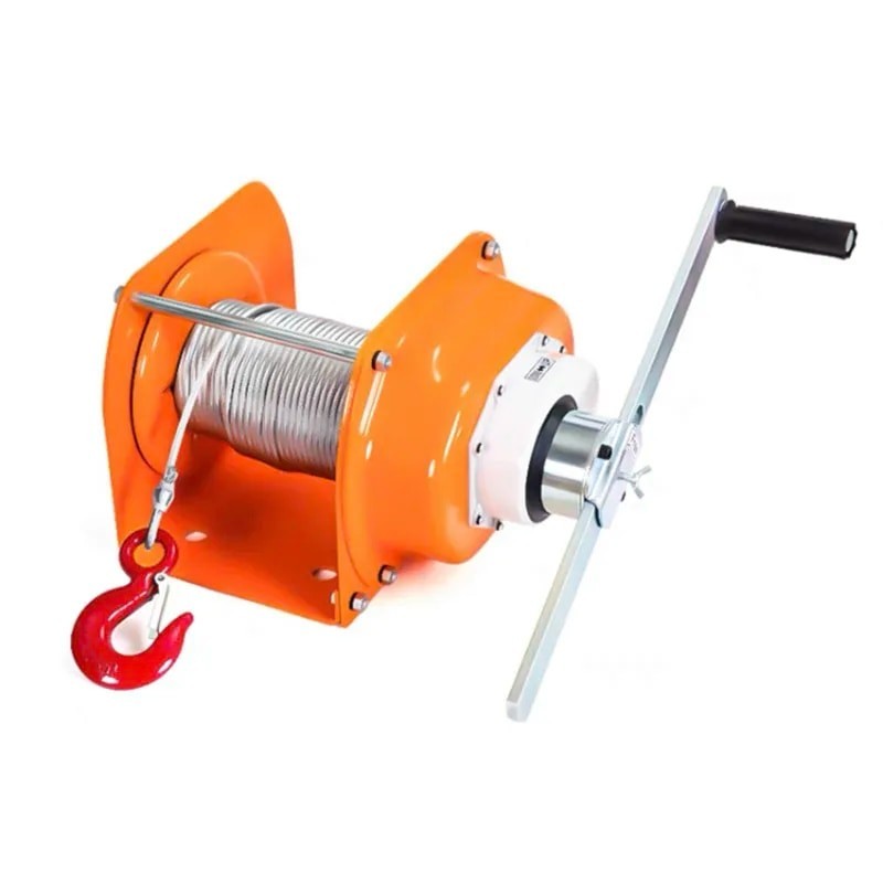 ☹Heavy-duty hand winch 1 ton two-way self-locking manual winch crane ...